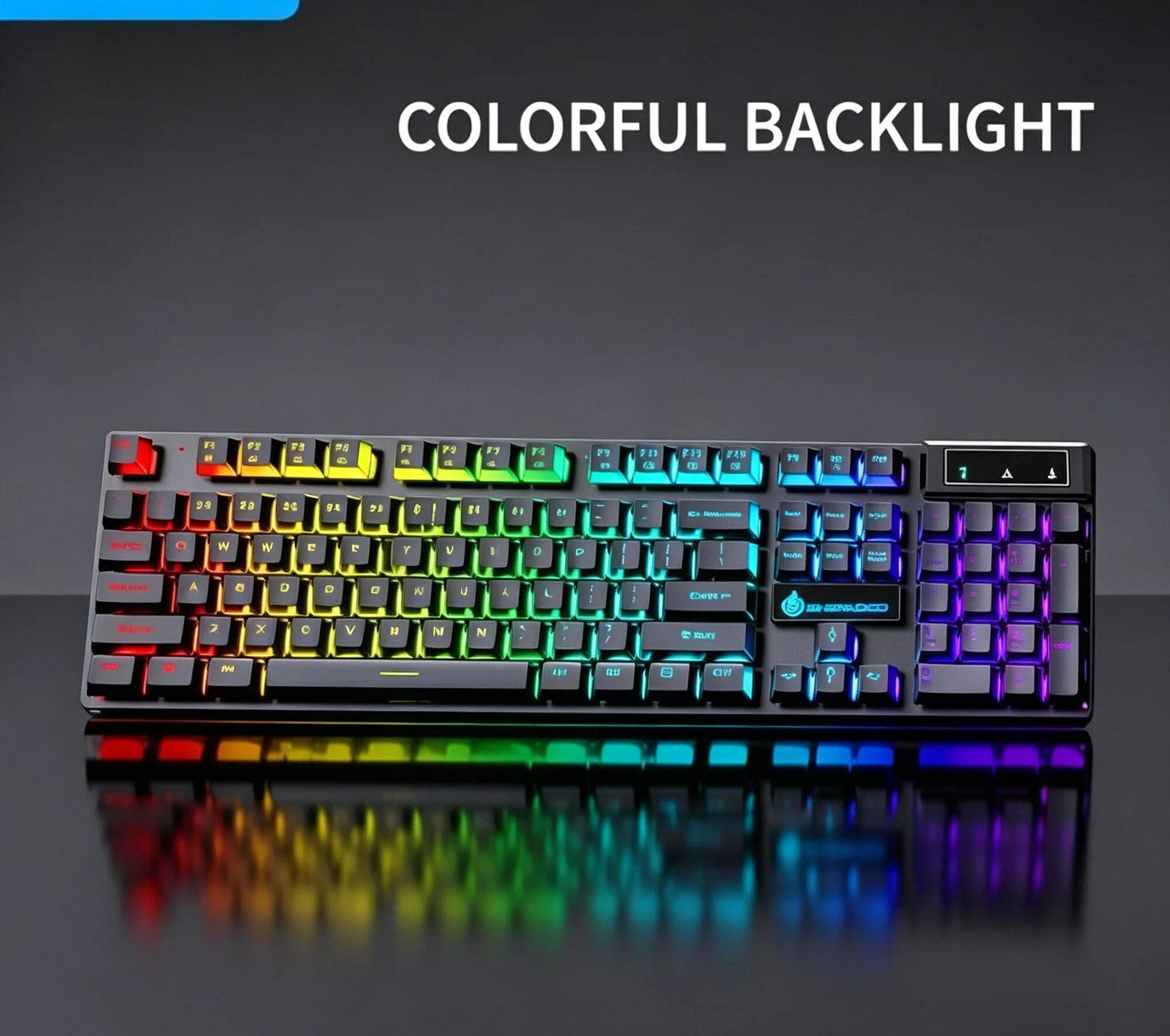 NexusClick K500 Механическая Клавиатура RGB Водонепроницаемая Проводная Черный, Black
