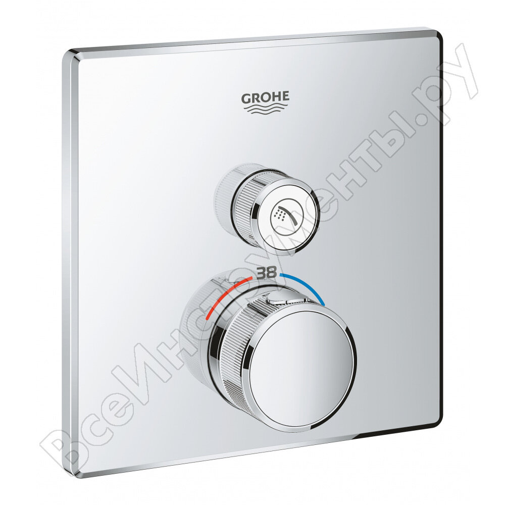 Термостат для ванны и душа GROHE Grohtherm SmartControl комплект верхней монтажной части 29123000