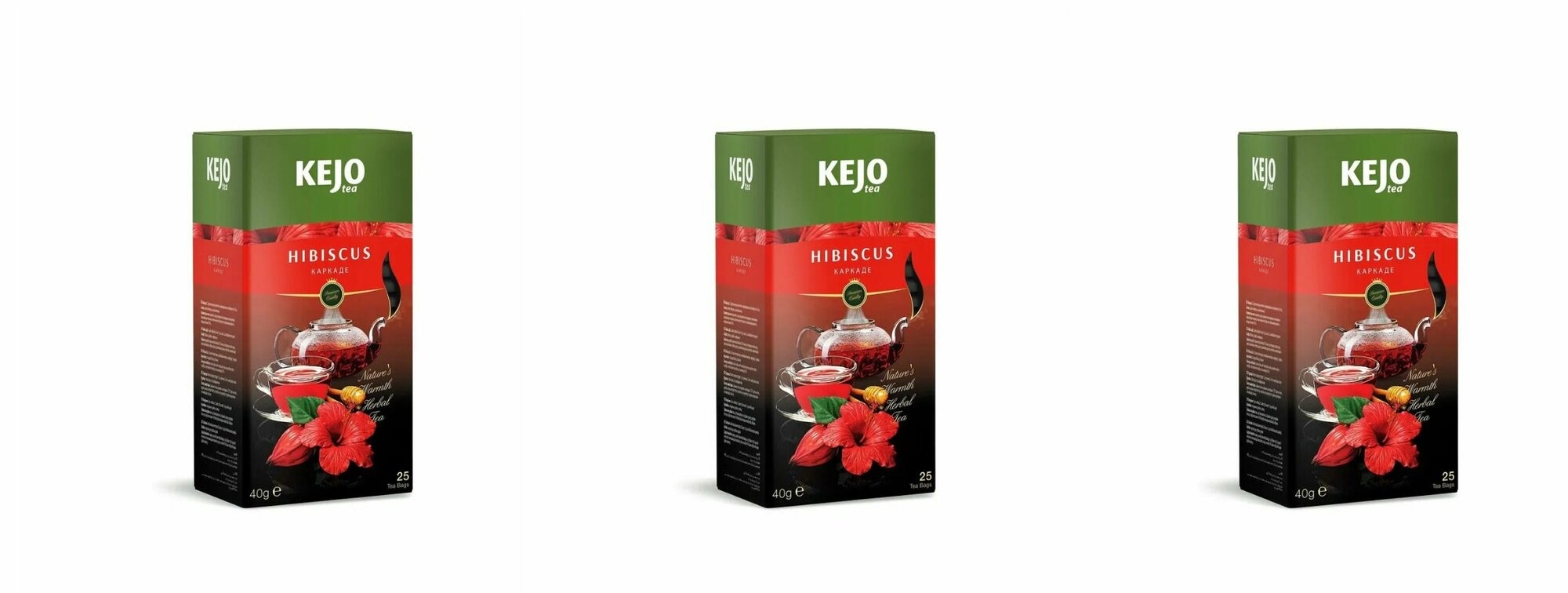 KEJO Чай Каркаде, 25 пак, 3 шт