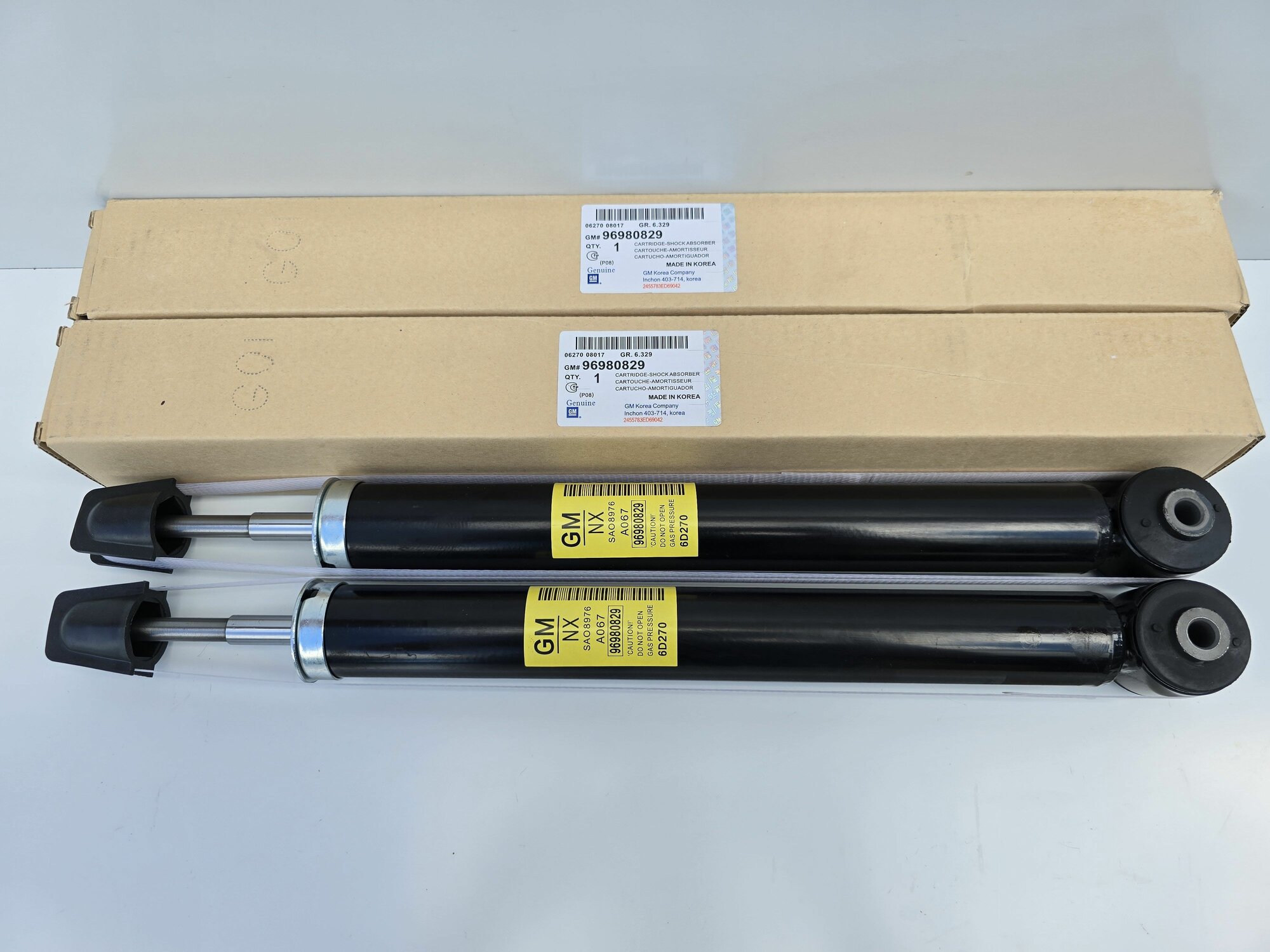 Амортизатор задний (комплект 2 штуки) Авео Т200, Авео Т250, Равон Р3