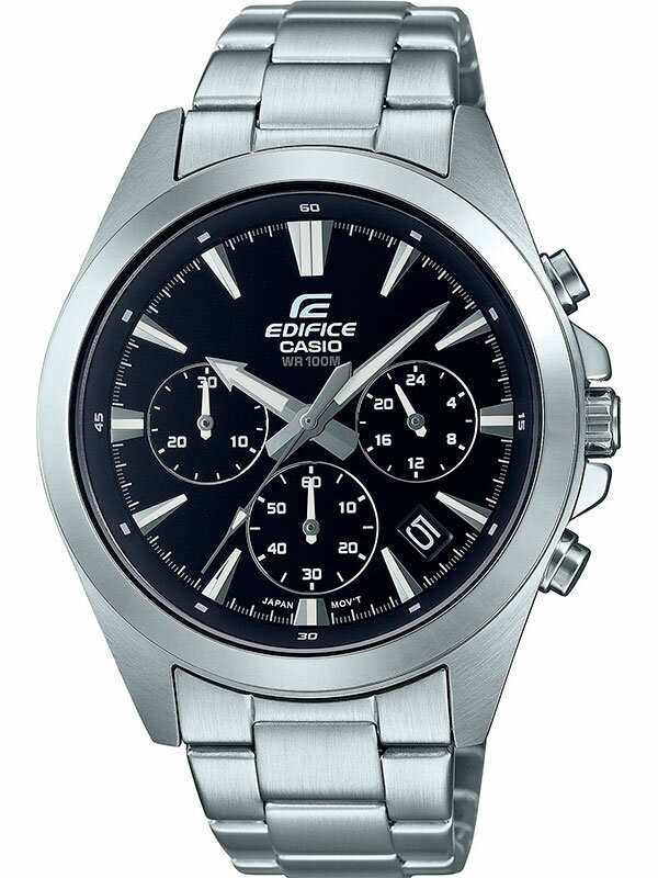 Наручные часы CASIO Edifice, черный, серебряный — фото 1