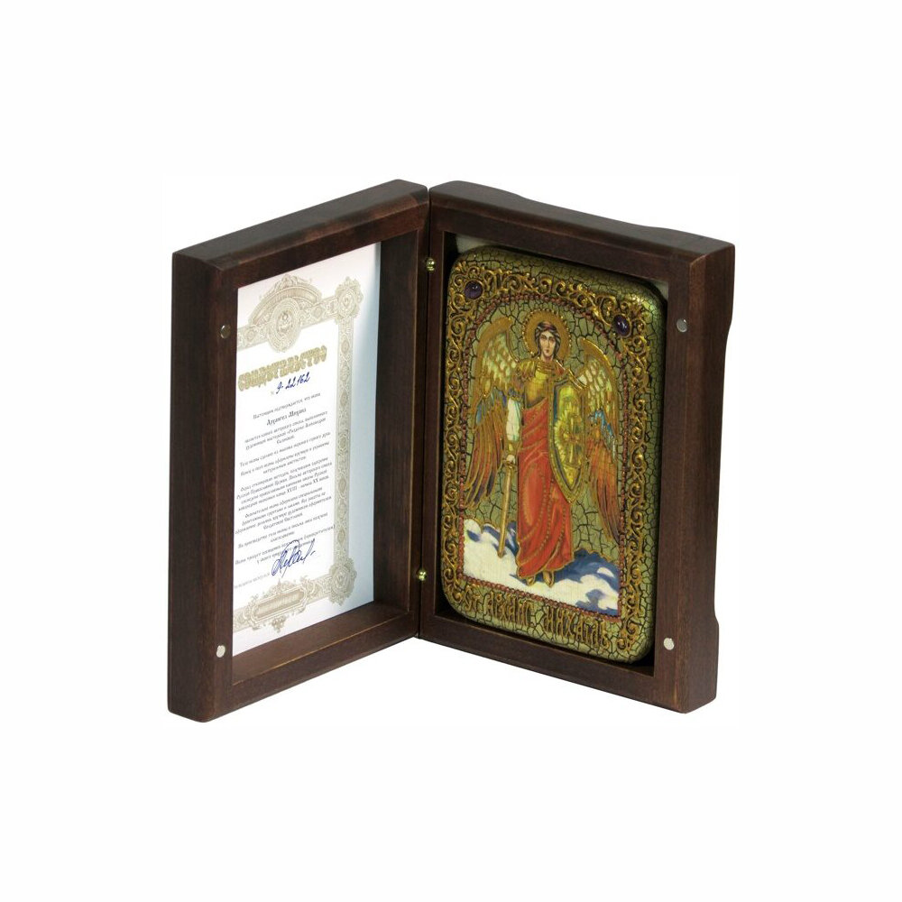 Настольная икона Архангел Михаил 10*15см 999-RTI-046-1m