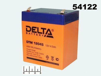 Аккумулятор 12V 4.5A DTM12045