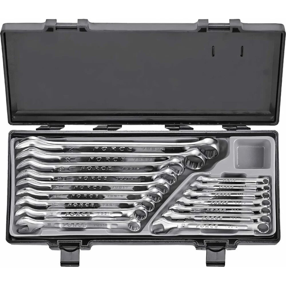 Набор комбинированных ключей FORCE 16 предметов 6-24 мм в кейсе 5161