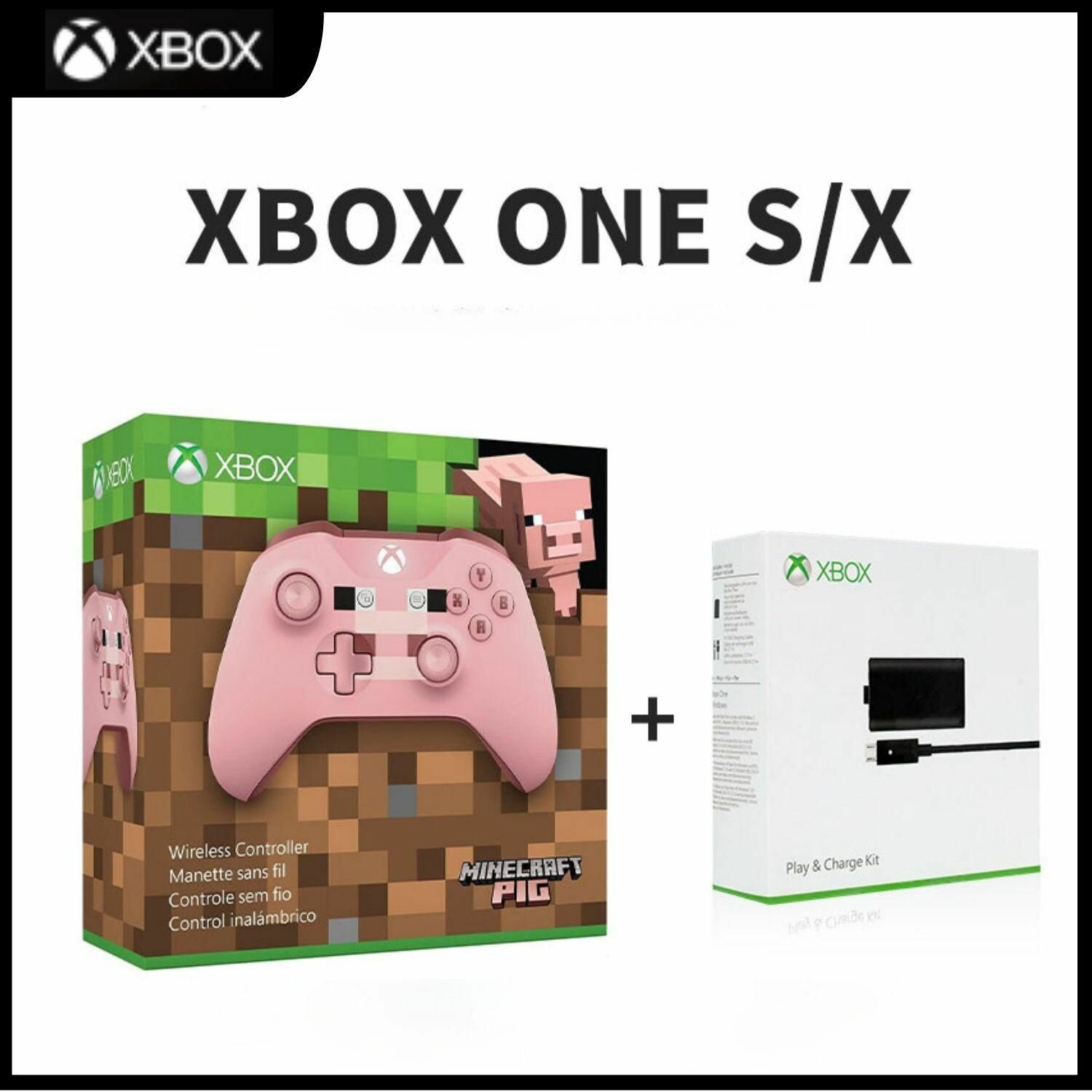 Геймпад Microsoft Xbox One беспроводной Minecraft Creeper