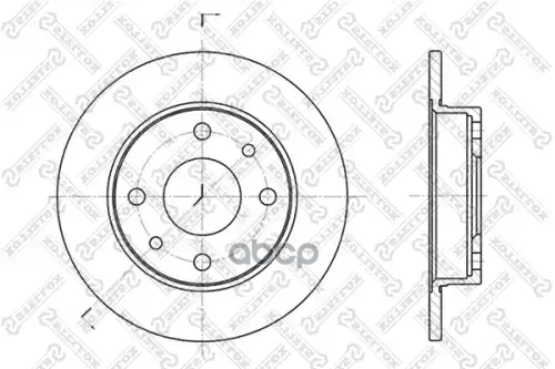 Диск тормозной Stellox арт. 6020-9922-SX