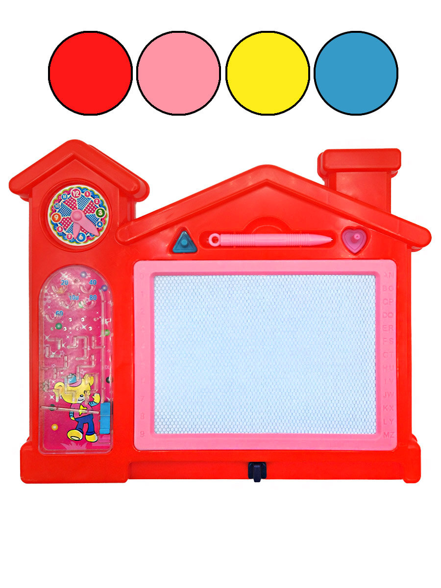 Доска для рисования KWELT "Домик", Волшебный экран, размер 32*27 см