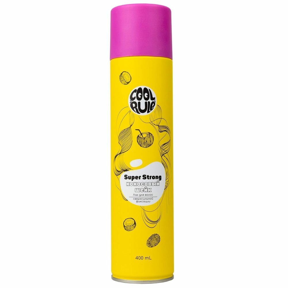 Cool Rule Лак для волос сверхсильной фиксации Кокосовый Шейк 400мл