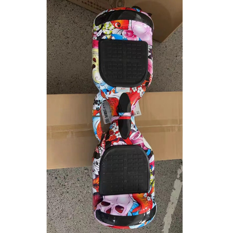 Гироскутер, диаметр: 7 (дюймов), сине-черный, съемные подлокотники, разноцветные колеса с подсветкой