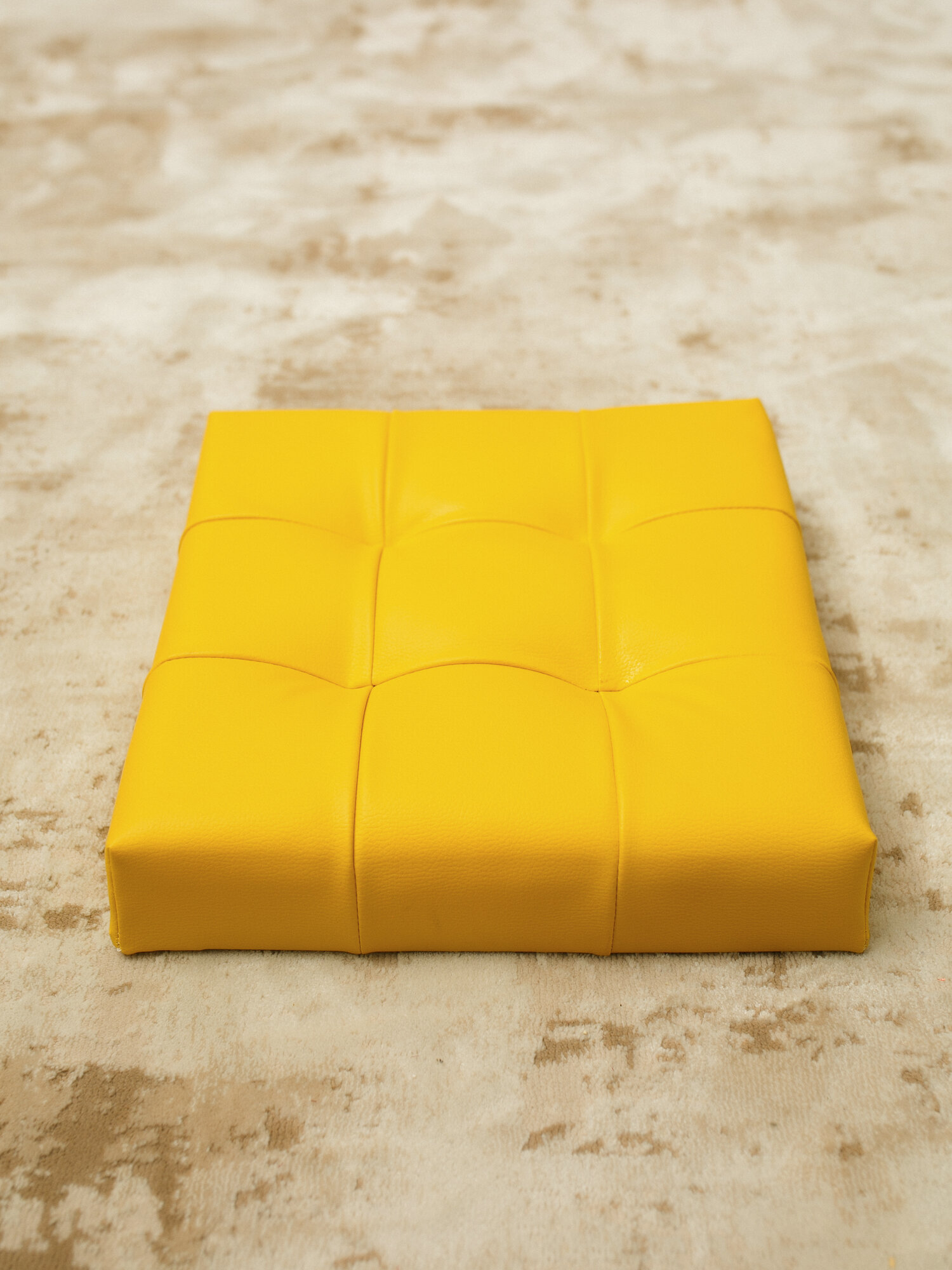 Сидение для стула или табурета квадратное, пуф "Драголит", из искусственной кожи