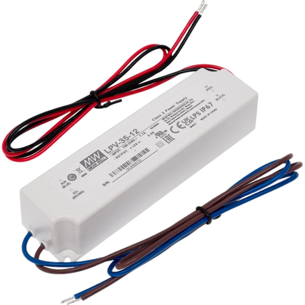 Источник питания Mean Well AC/DC LPV-35-12 Т00285488