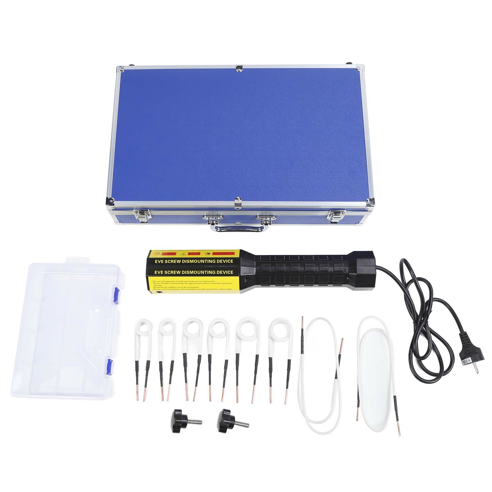 Индукционный нагреватель ручной, 1200W, с 8 катушками, для удаления болтов, EU-вилка 220V