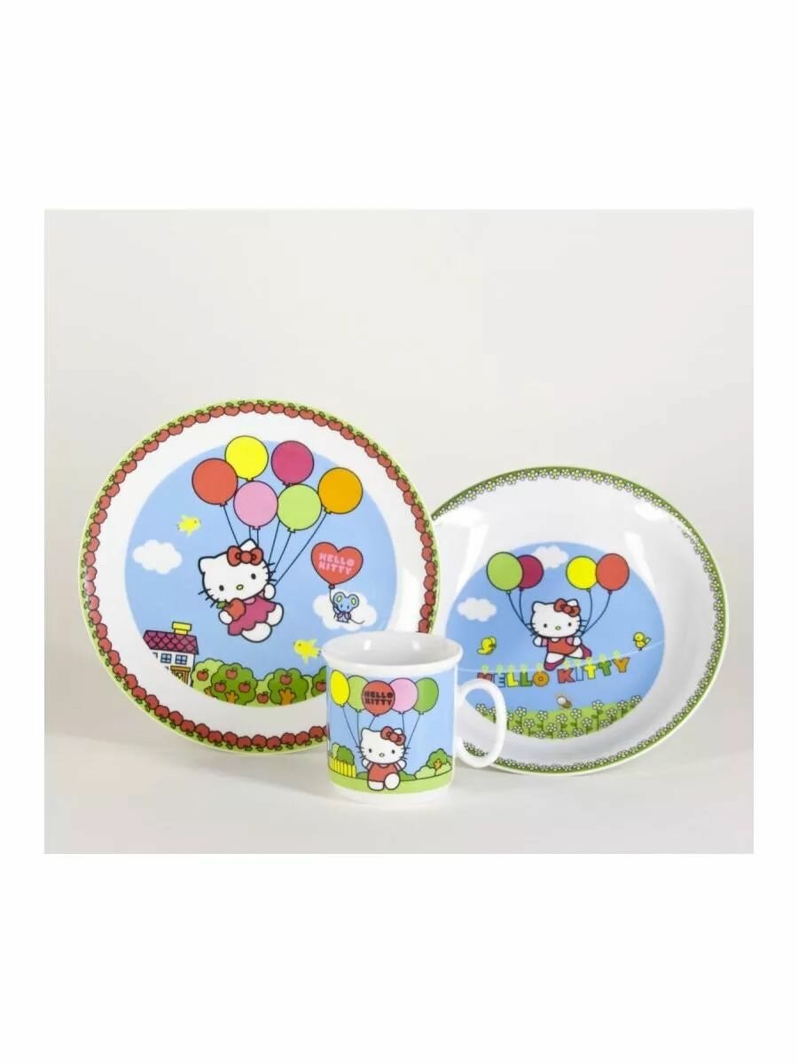 Детский набор Cairo три предмета декор "Hello Kitty"
