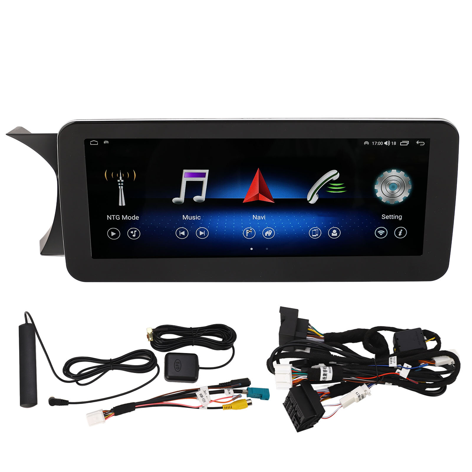 Car GPS 10.25in Android 12, Wireless Carplay, для Benz C‑Class W204 NTG4.0 LHD
