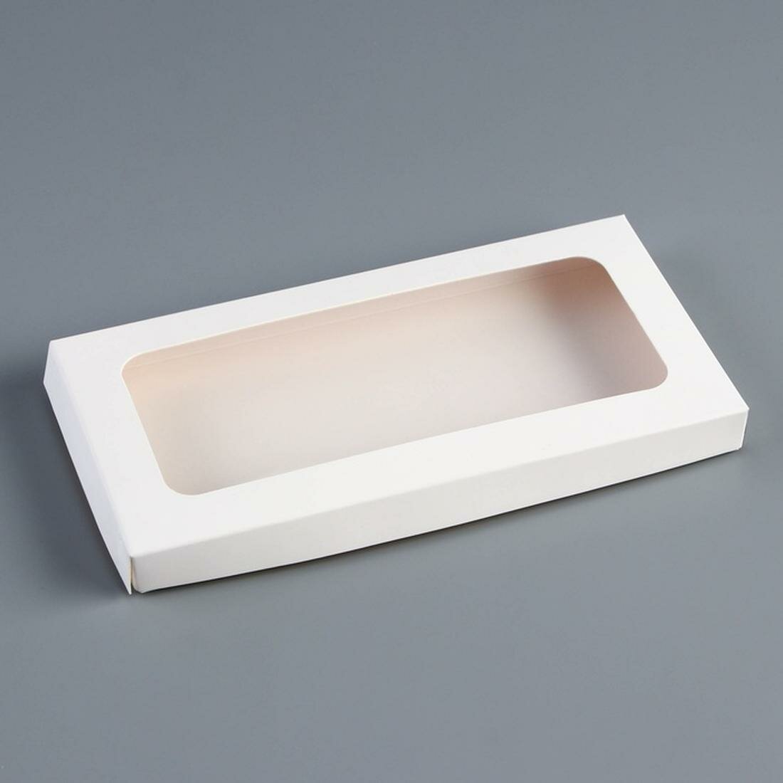 Подарочная коробка Upak Land, для плитки шоколада, белая, 17,5×9×1,5 см