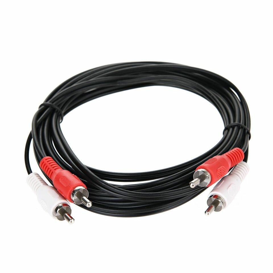 2 RCA кабель TELECOM аудио видео провод тюльпан шнур 3 м (TAV7158-3M)