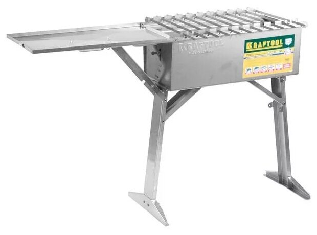 Мангал KRAFTOOL "EXPERT" переносной с автоматическим вращением шампуров, 300x600x800мм, 68310