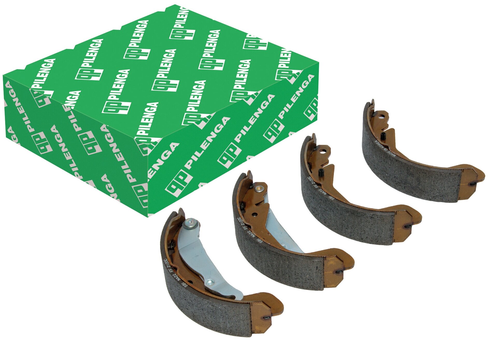 Колодки тормозные барабанные задние со скобами руч PILENGA арт. bsp8835