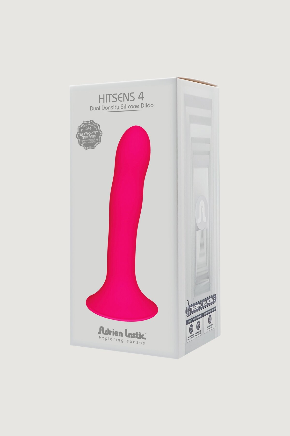 Дилдо на присоске с двойной плотностью Hitsens S04 Pink