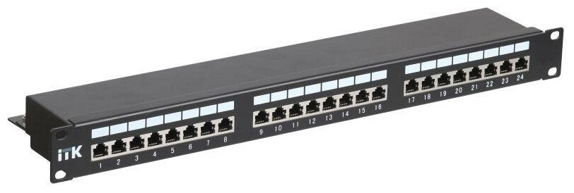 Патч-панель 1U кат.5E STP 24 порта Dual IDC ITK PP24-1UC5ES-D05