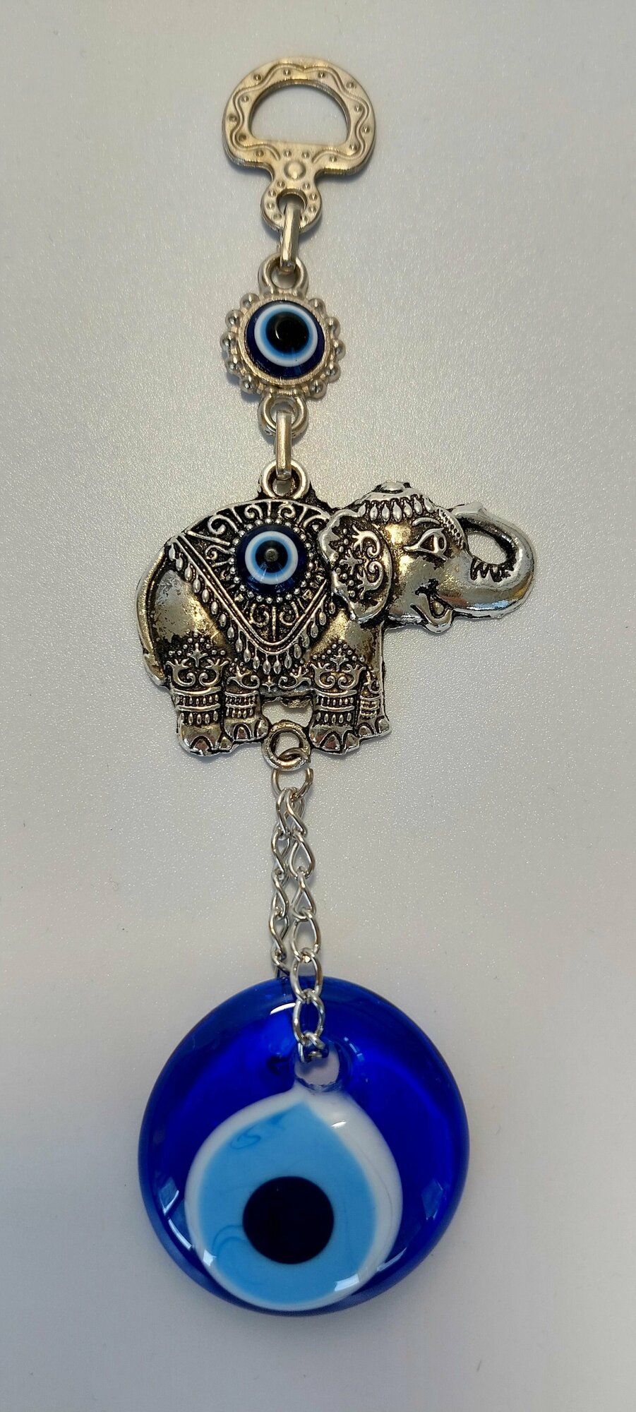 Подвеска слон с глазом оберег для дома