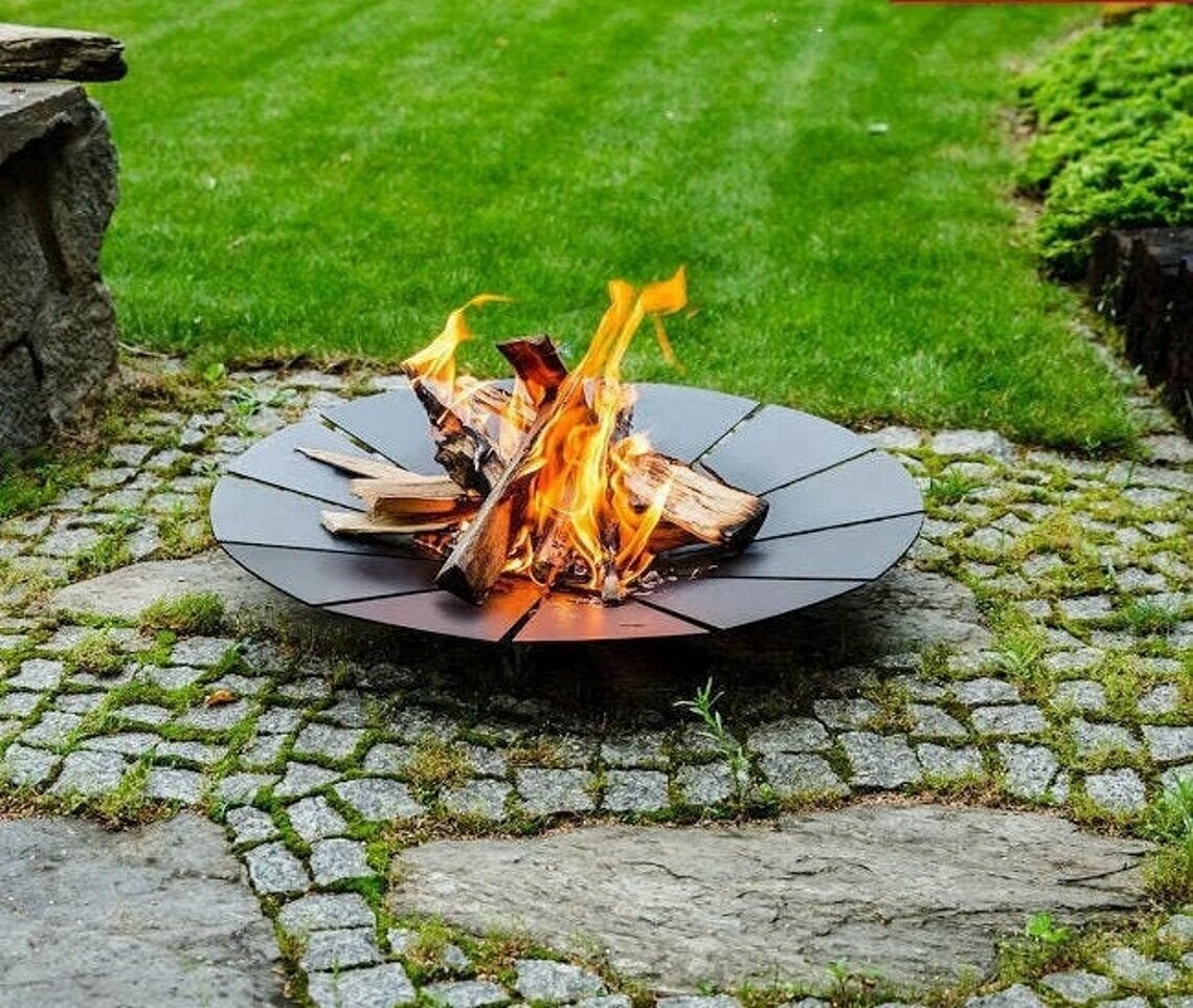 Очаг, чаша для костра, Костровая чаша, Жаровня для улицы Кострище - огнеупорная краска