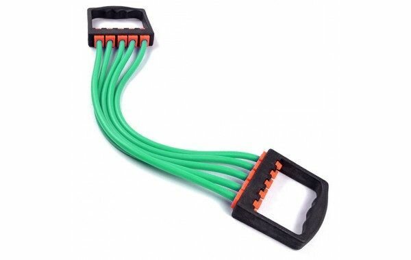 Эспандер плечевой (5 латексных жгутов) В32171-2 зеленый