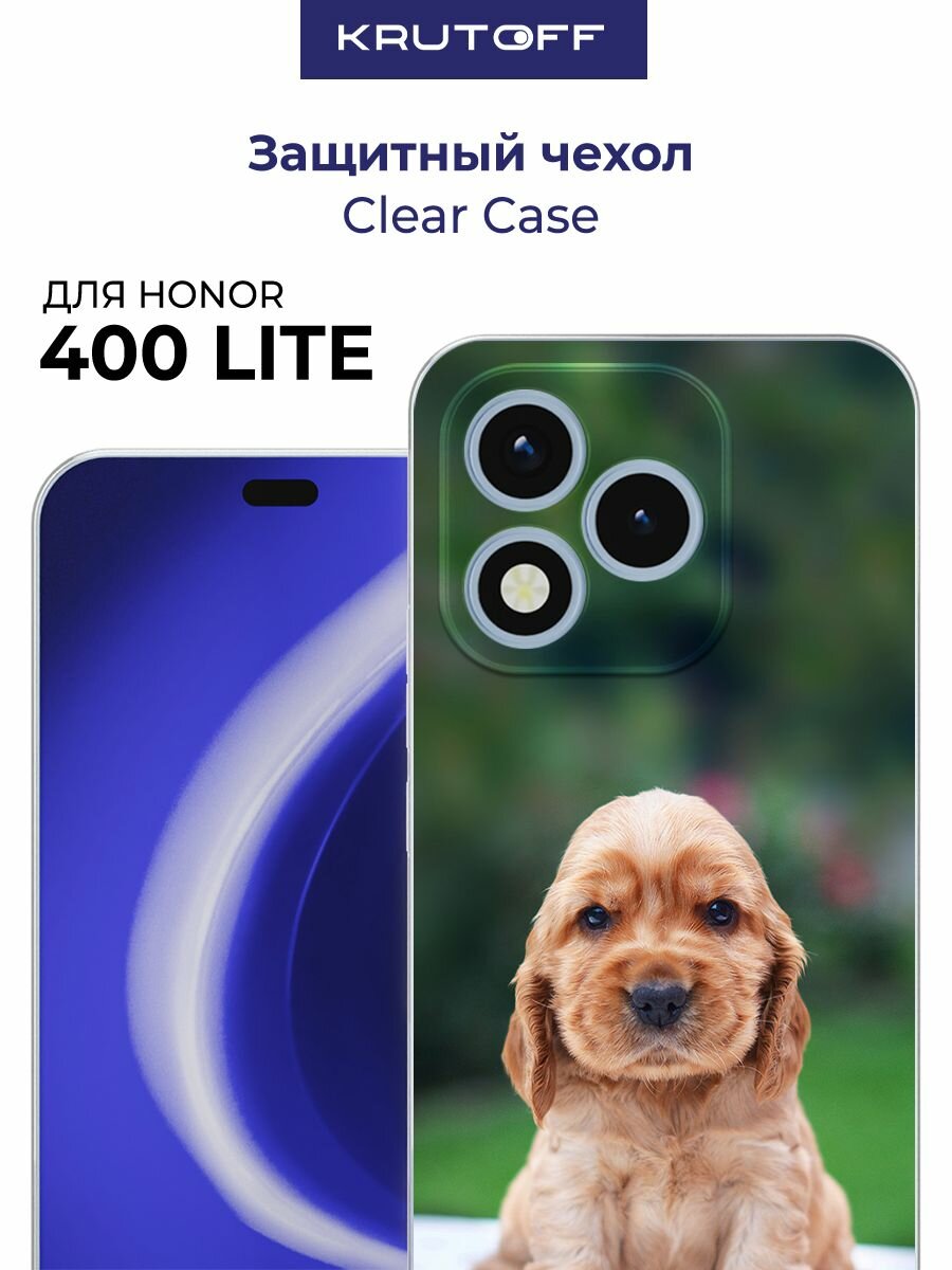 Чехол-накладка Krutoff Clear Case Щенок кокер-спаниеля для Honor 400 Lite