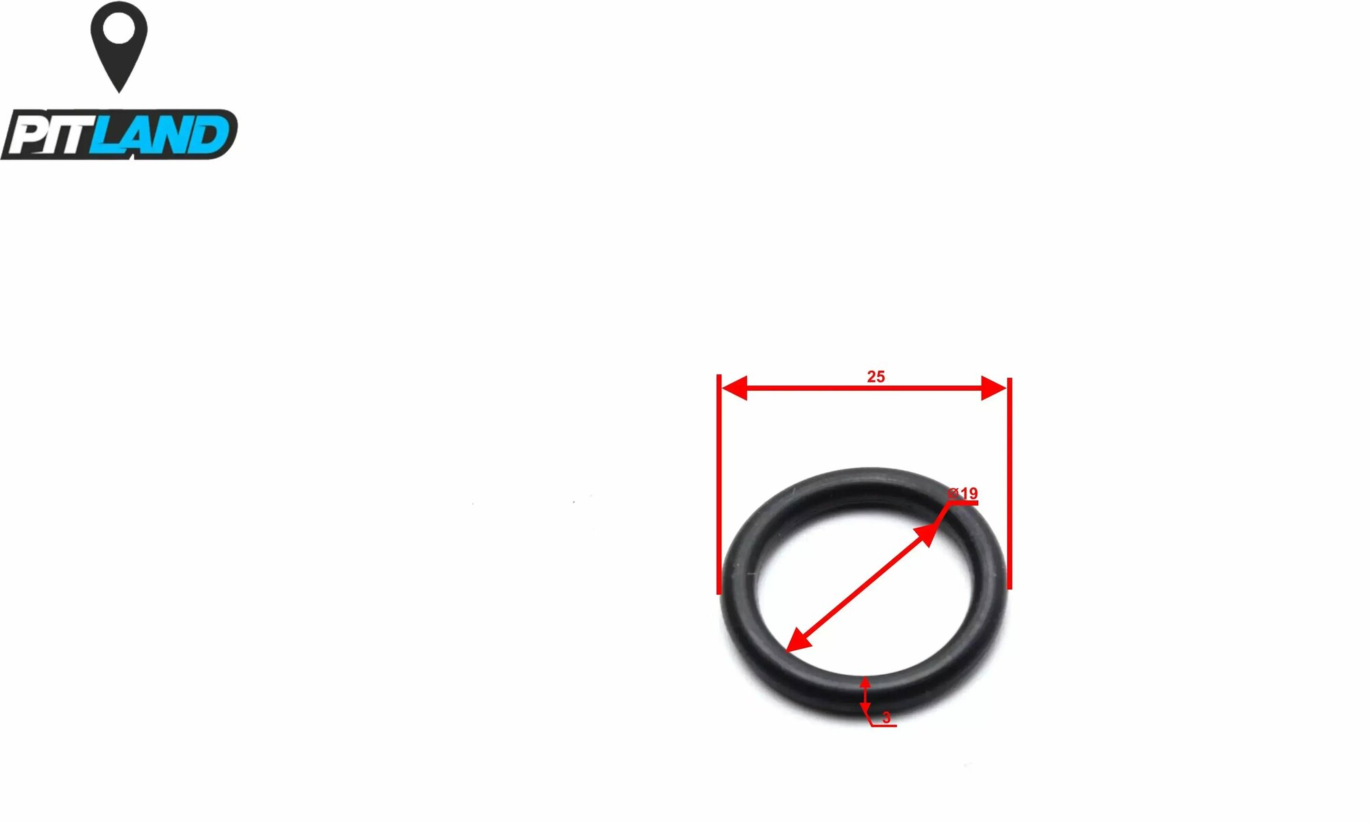 Кольцо уплотнительное O-RING 20x2.5 на мотоцикл, питбайк, эндуро.