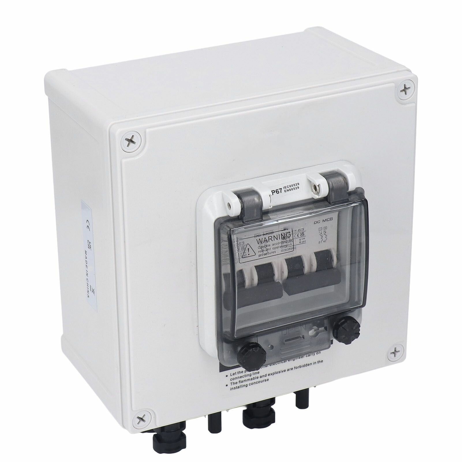 Комбинированный ящик PV IP67 водонепроницаемый с 2 шт. 2P 40A автоматическим выключателем постоянного тока