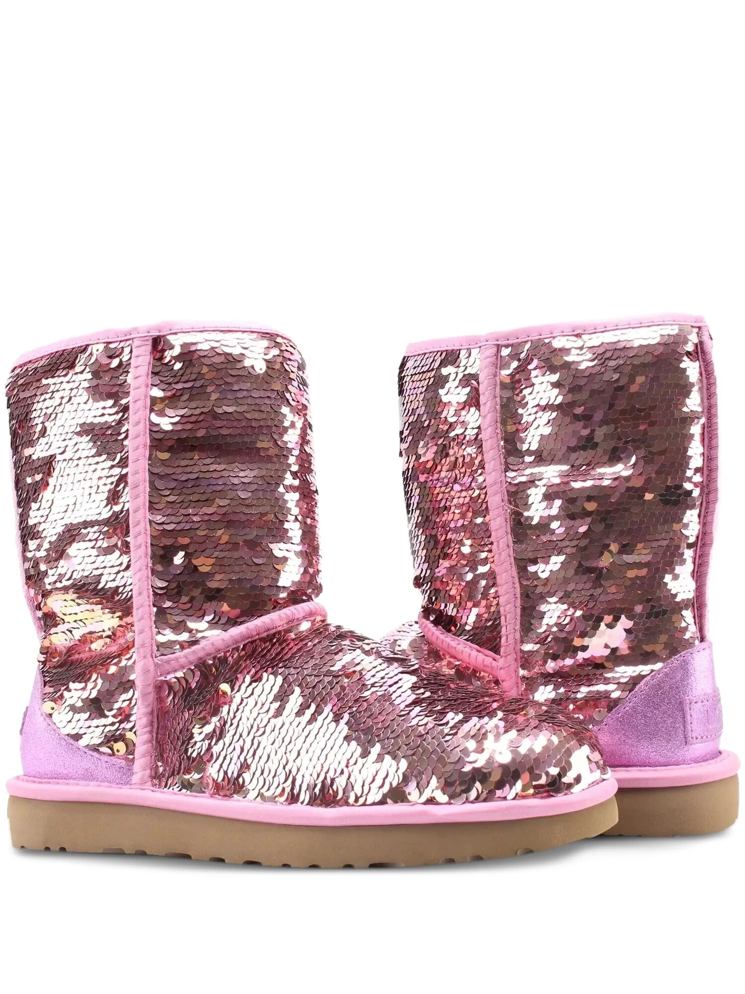 Ботильоны Classic Short Sequin Pink