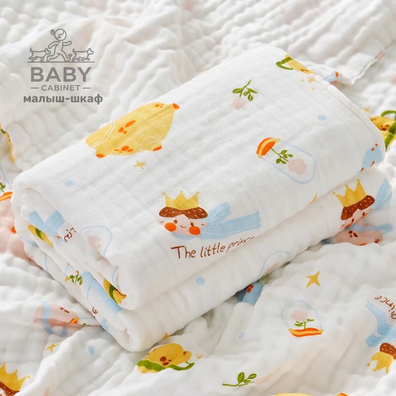 Полотенце-халат Детские Банное полотенце Марля 6слоя