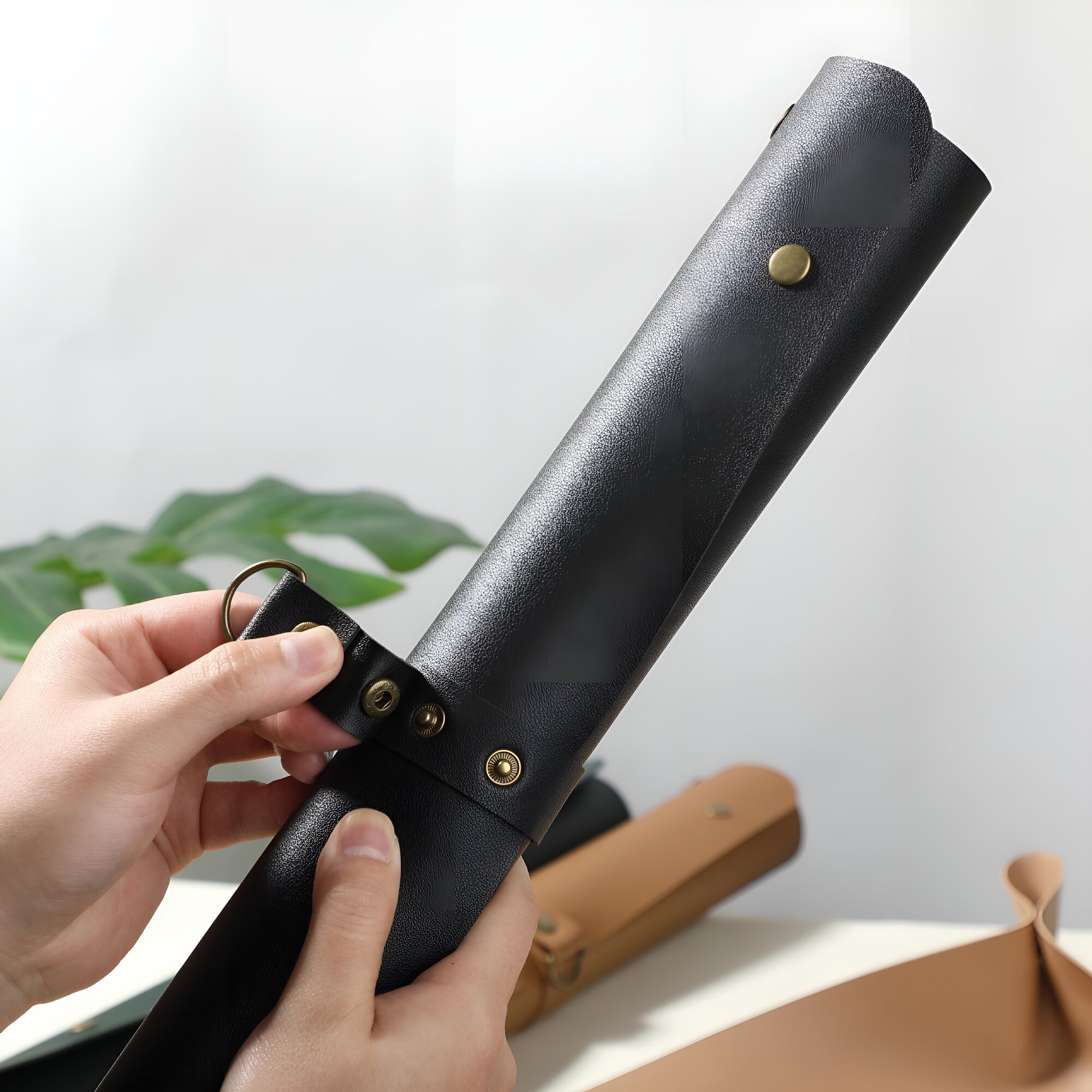 Коврик для пересадки цветов, рассады и растений, водонепроницаемый, с ремешками, 76х45 см, цвет черный