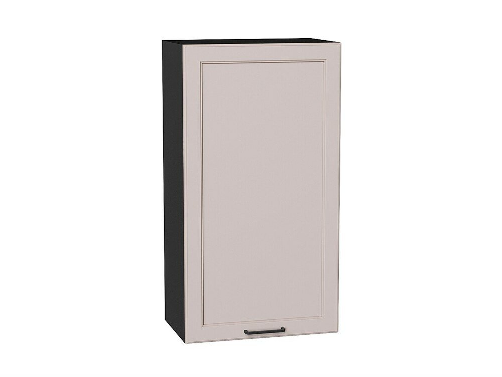 VVT Шкаф верхний с 1-ой дверцей Барселона Graphite, Кашемир, 920, 500 В*Ш*Г 920*500*324, фасад МДФ Кашемир, корпус Graphite Кашемир