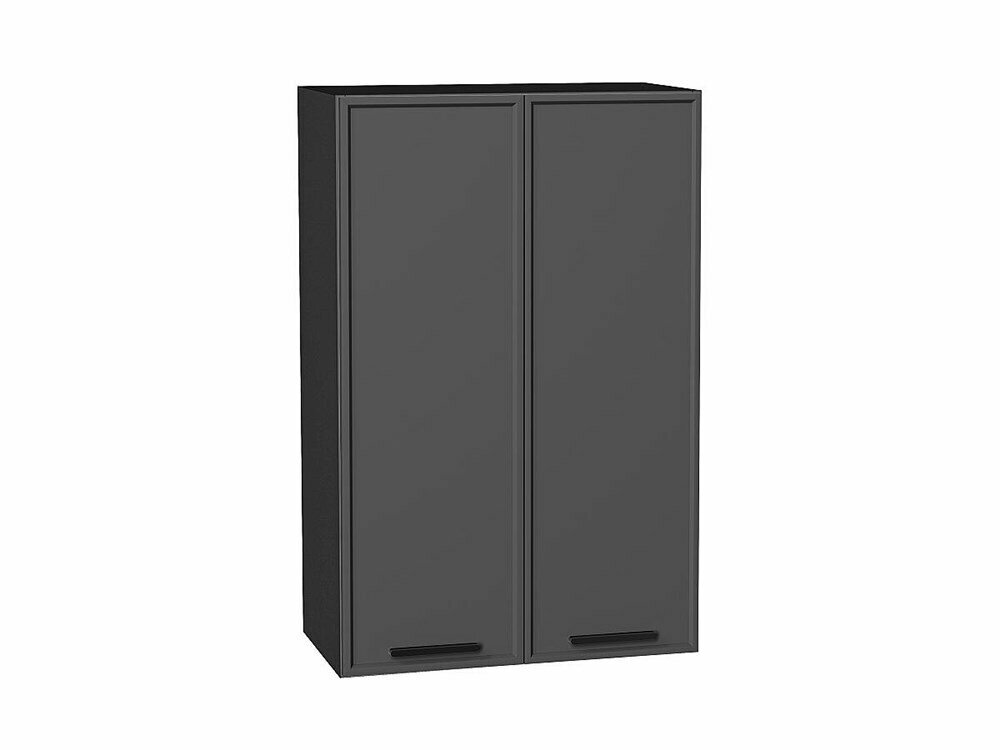 VVT Шкаф верхний с 2-мя дверцами Фрейм Graphite, Stormy Silk, 920, 600 В*Ш*Г 920*600*324, фасад МДФ Stormy Silk, корпус Graphite Stormy Silk