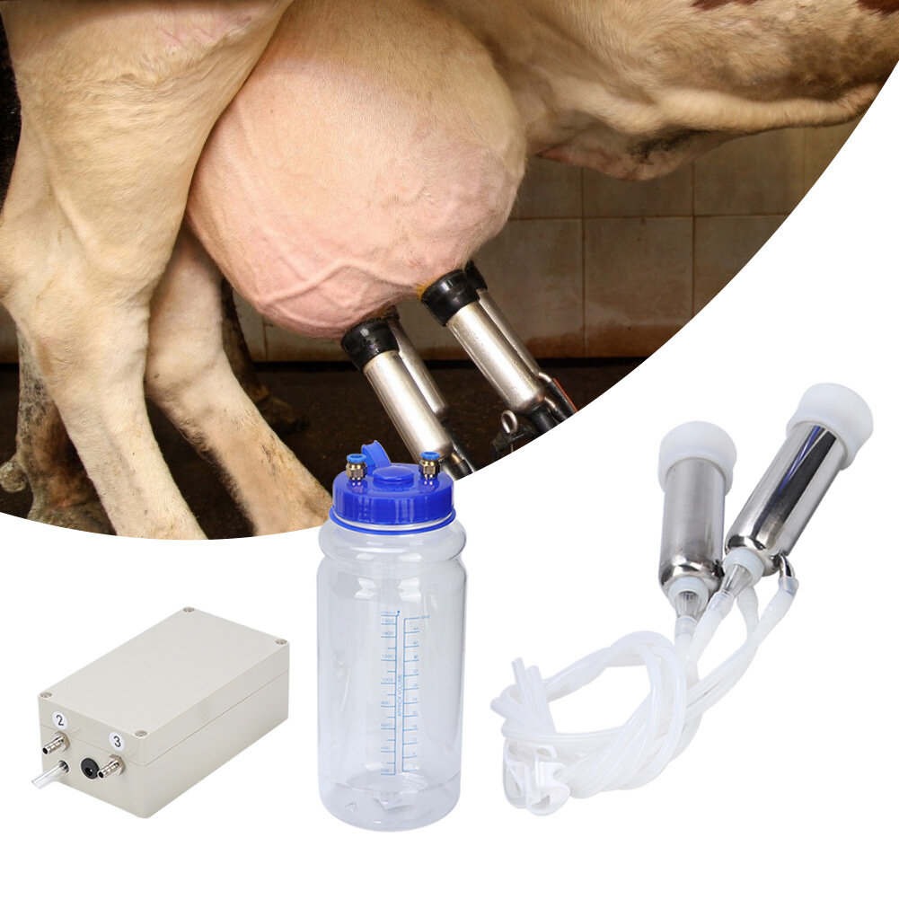 Портативный мини-бытовой электрический вакуумный импульсный доильный аппарат, пульсирующий дояр для коров, крупного рогатого скота 100-240 В (вилка AU)