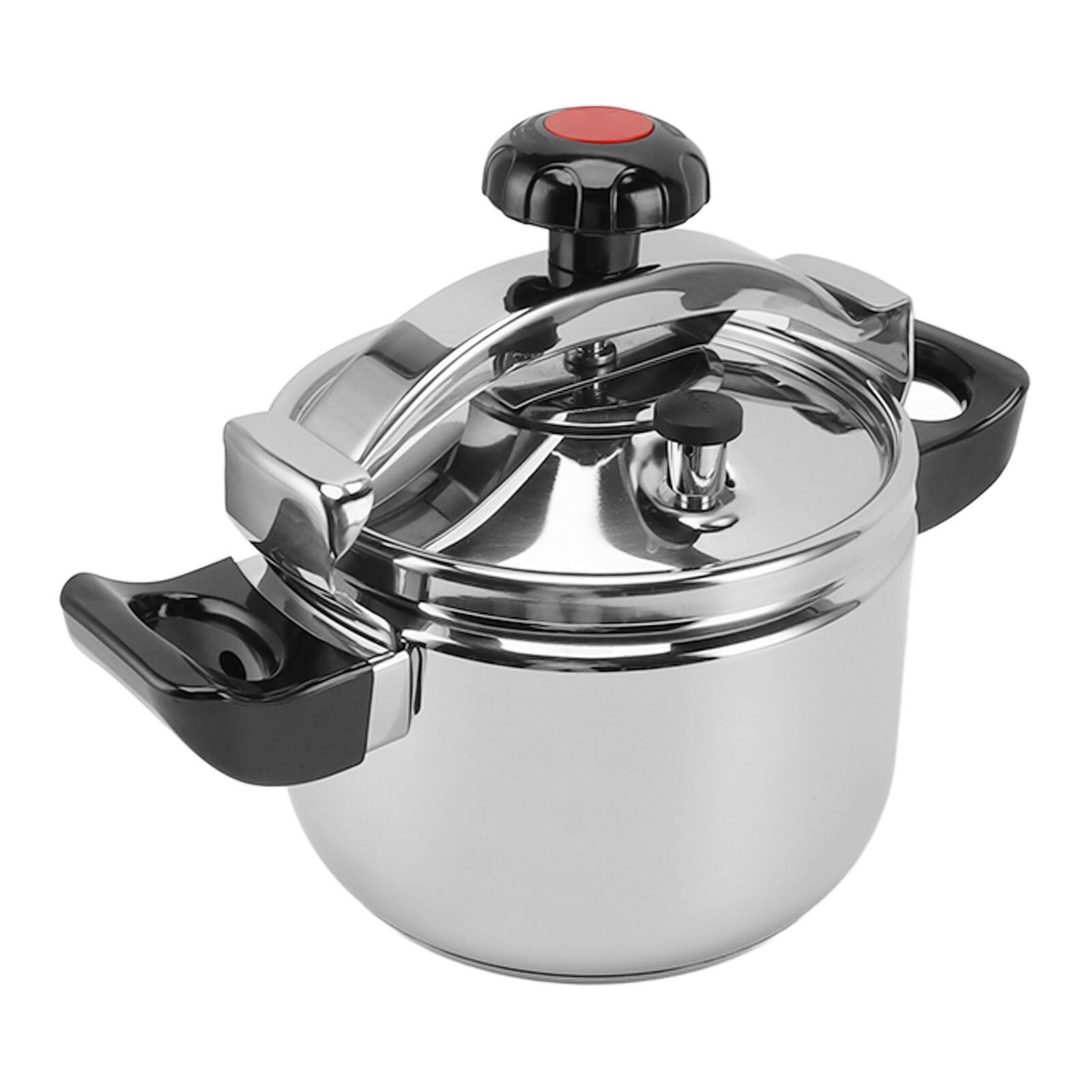 Домашний стальной пароварочный чан с антивзрывной защитой двойного дна для газовых плит и плит индукционного нагрева стиль Блеск 7 л 24 см