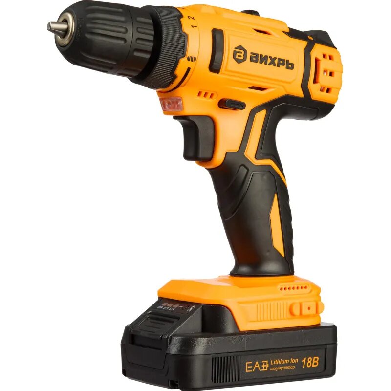 Дрель-шуруповерт аккумуляторная вихрь ДА-18Л-2КА 1,5 А/ч (72/14/25) 1446896