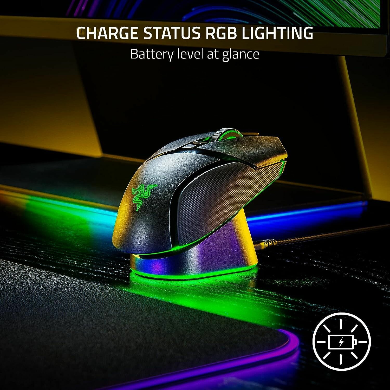 Магнитное беспроводное зарядное устройство для мыши Razer