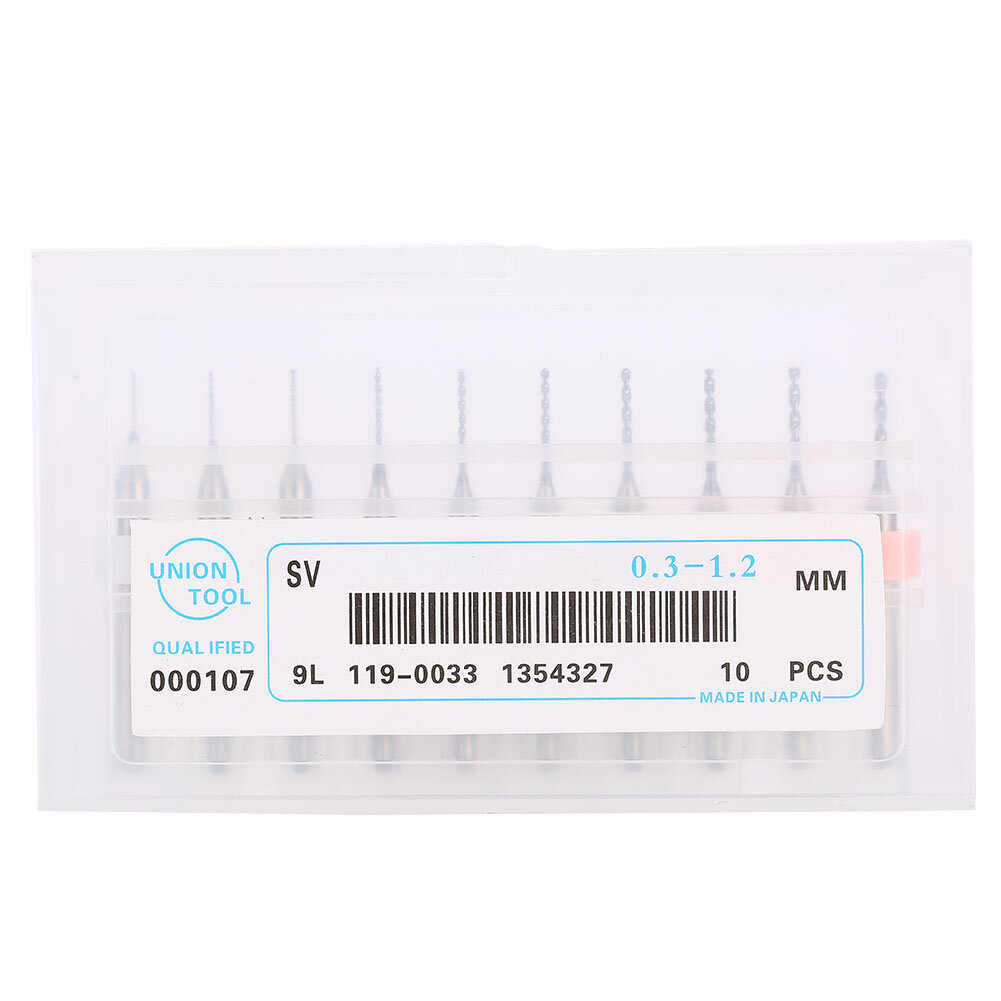 Набор мини-сверл из вольфрамовой стали 0,3-1,2 мм для печатной платы, набор из 10 предметов, высокоскоростной сверлильный инструмент по металлу для электронных проектов