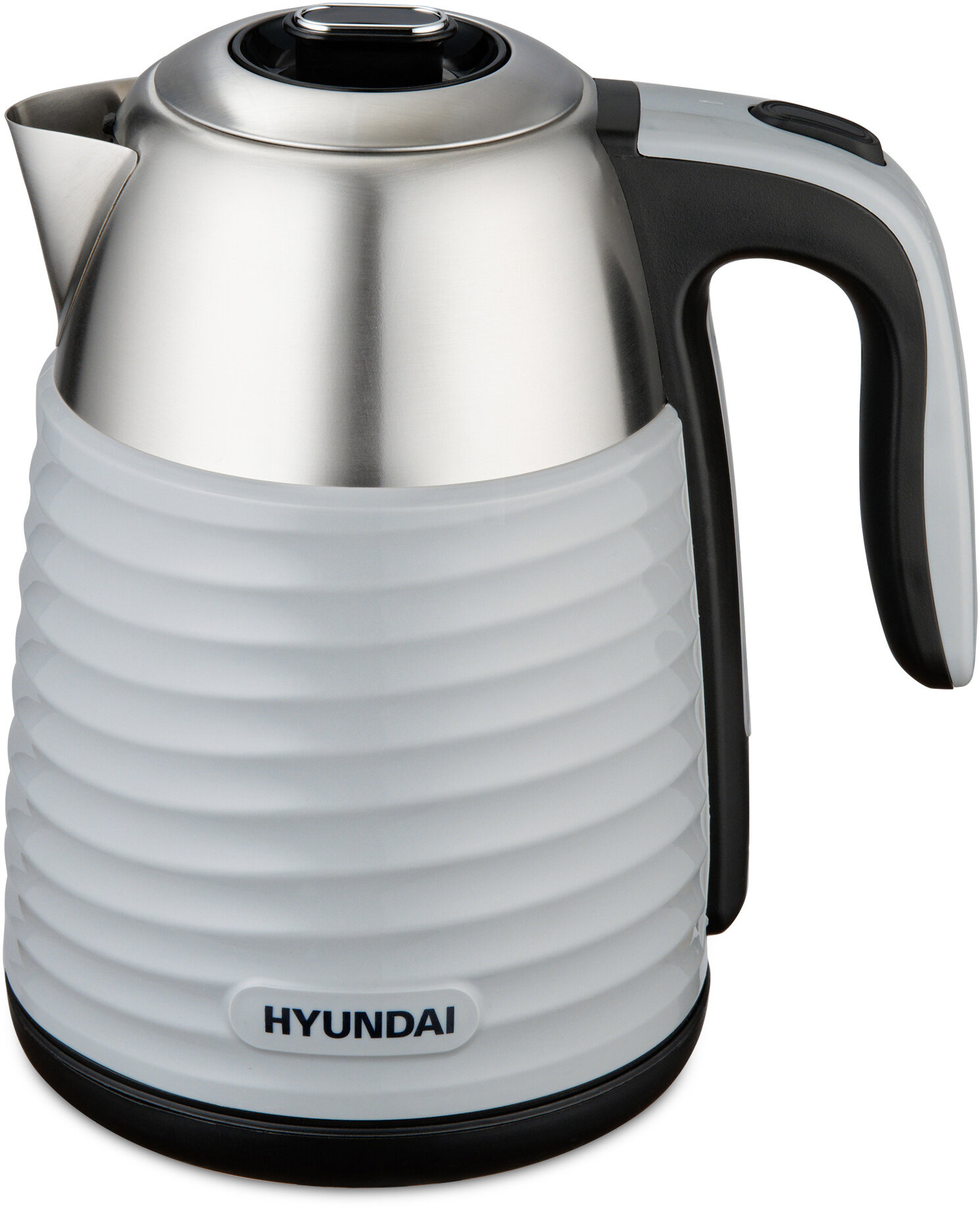 Чайник электрический HYK-S4804, 2200Вт, серый и черный