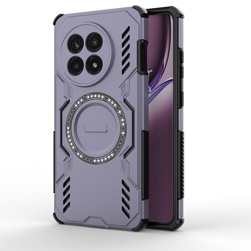 Подходит для OnePlus Ace 5/Оне Плас 13R Чехол для смартфона поддержкой зарядки Magsafe, Ace 5 Pro, подставка, soft touch, матовая поверхность, защита камеры, ударопрочный, усиленные углы, soft touch