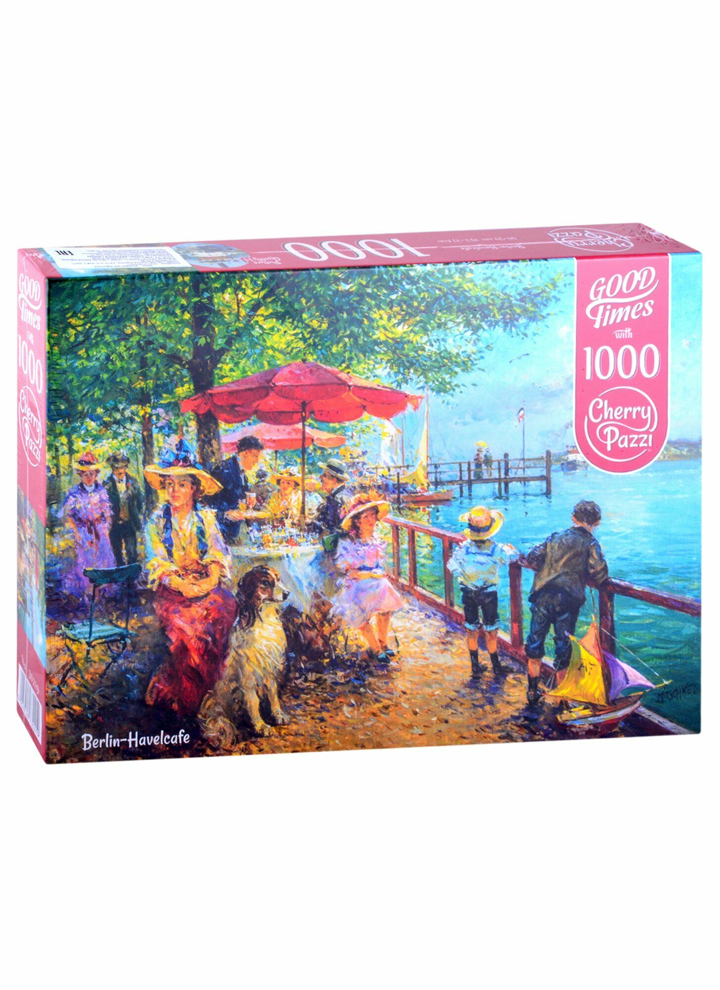 Пазл 1000 дет. Кафе в гавани, Берлин Cherry Pazzl 30219