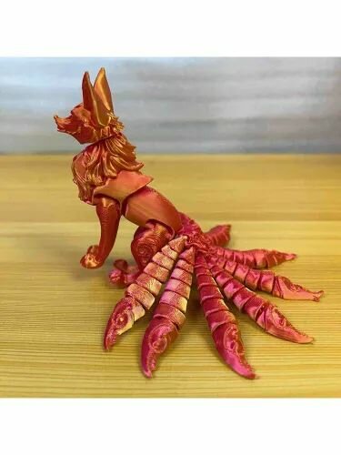 3D-печать девятихвостой лисы с несколькими суставами подвижная модель украшения дома ручной работы, детские игрушки