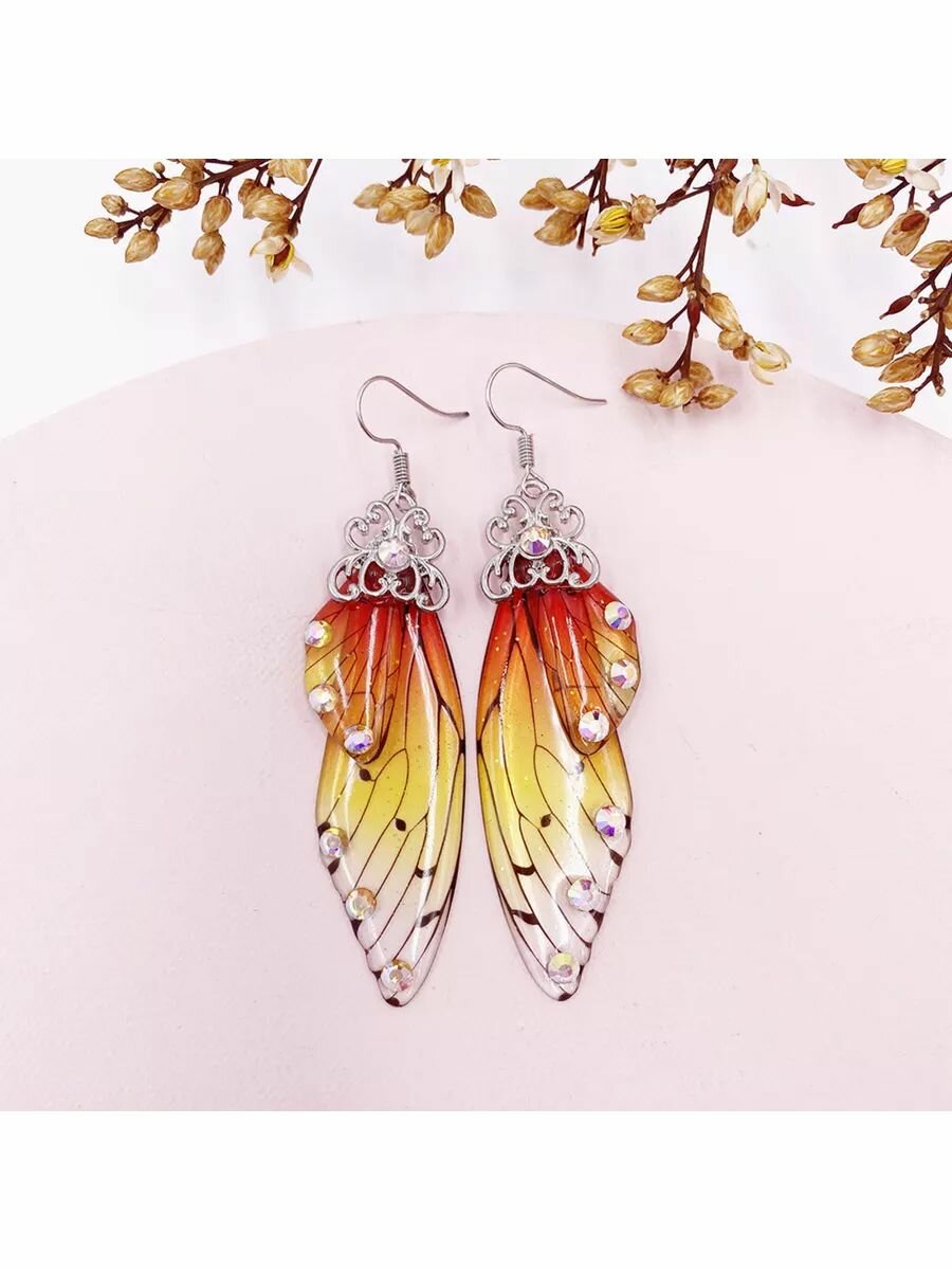 Серьги, искусственный камень