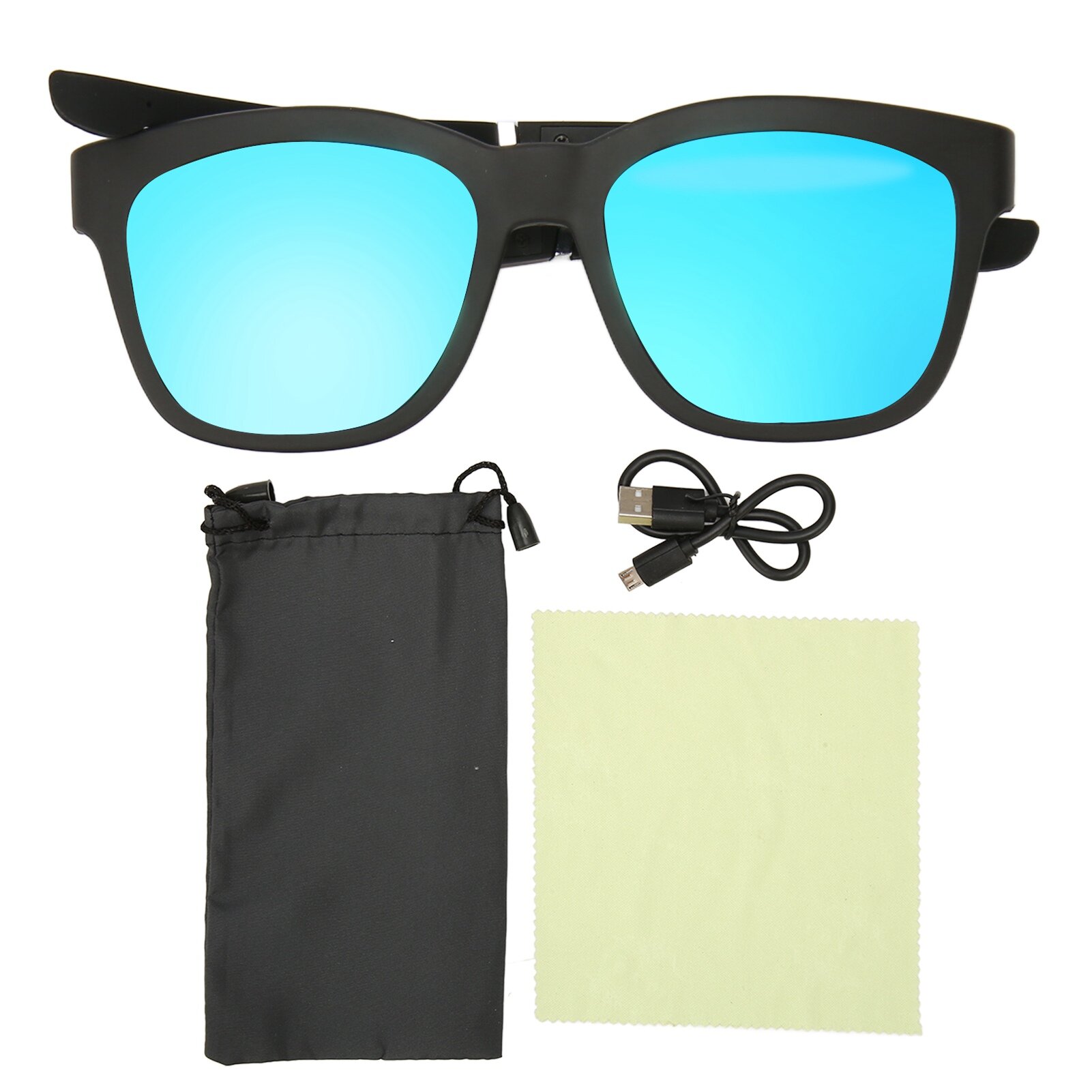 Умные Bluetooth-очки с шумоподавлением, беспроводные солнцезащитные очки Bluetooth 5.0 для отпуска, вождения на пляже