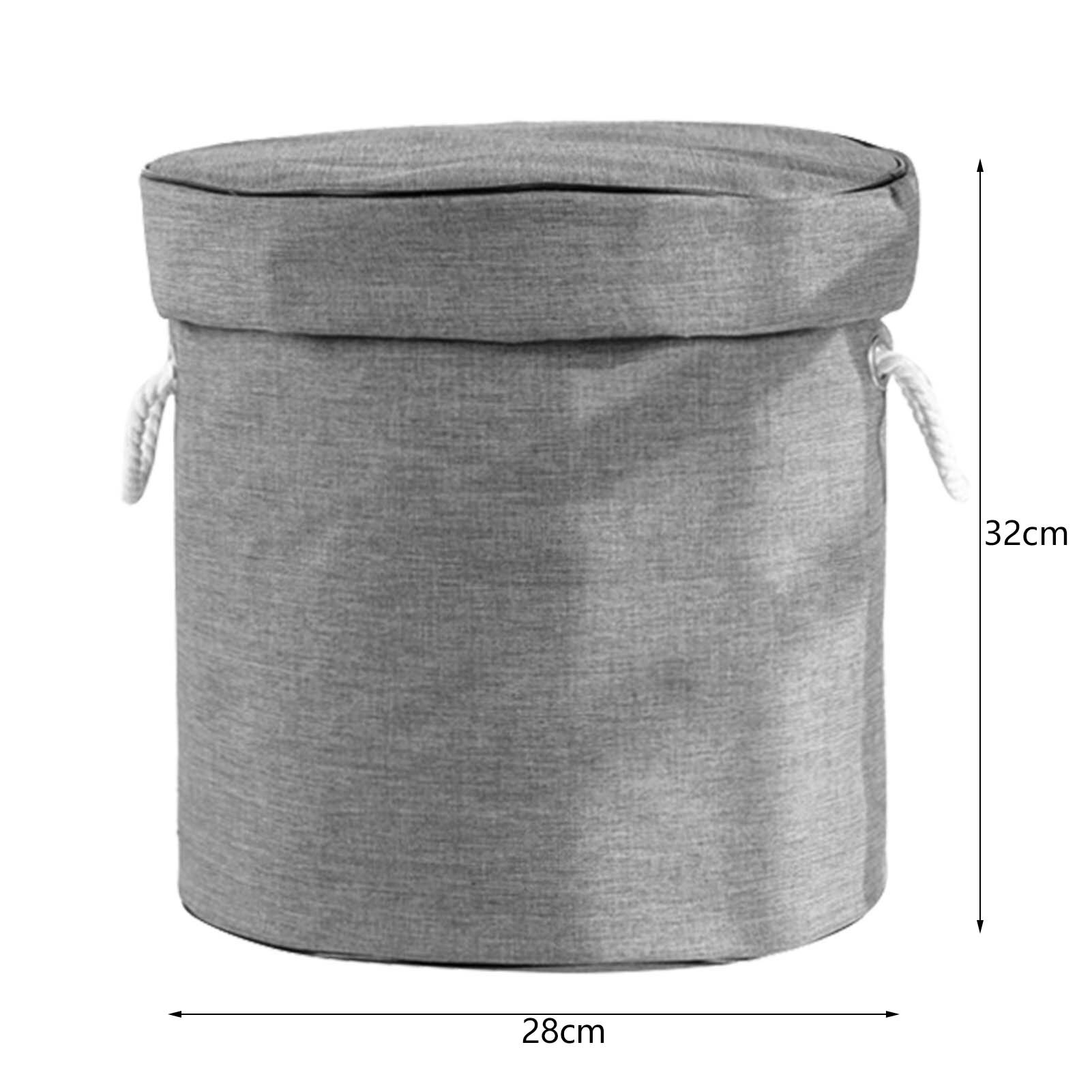 Сумка для хранения игрушек Игровой коврик Маленькие кубики Контейнер для уборки Хозяйственные принадлежности L Серый (около 550 г/19,4 унции)