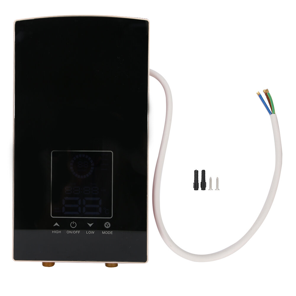 Настенный электрический проточный водонагреватель с голосовым управлением для ванной комнаты, 220-240 В.
