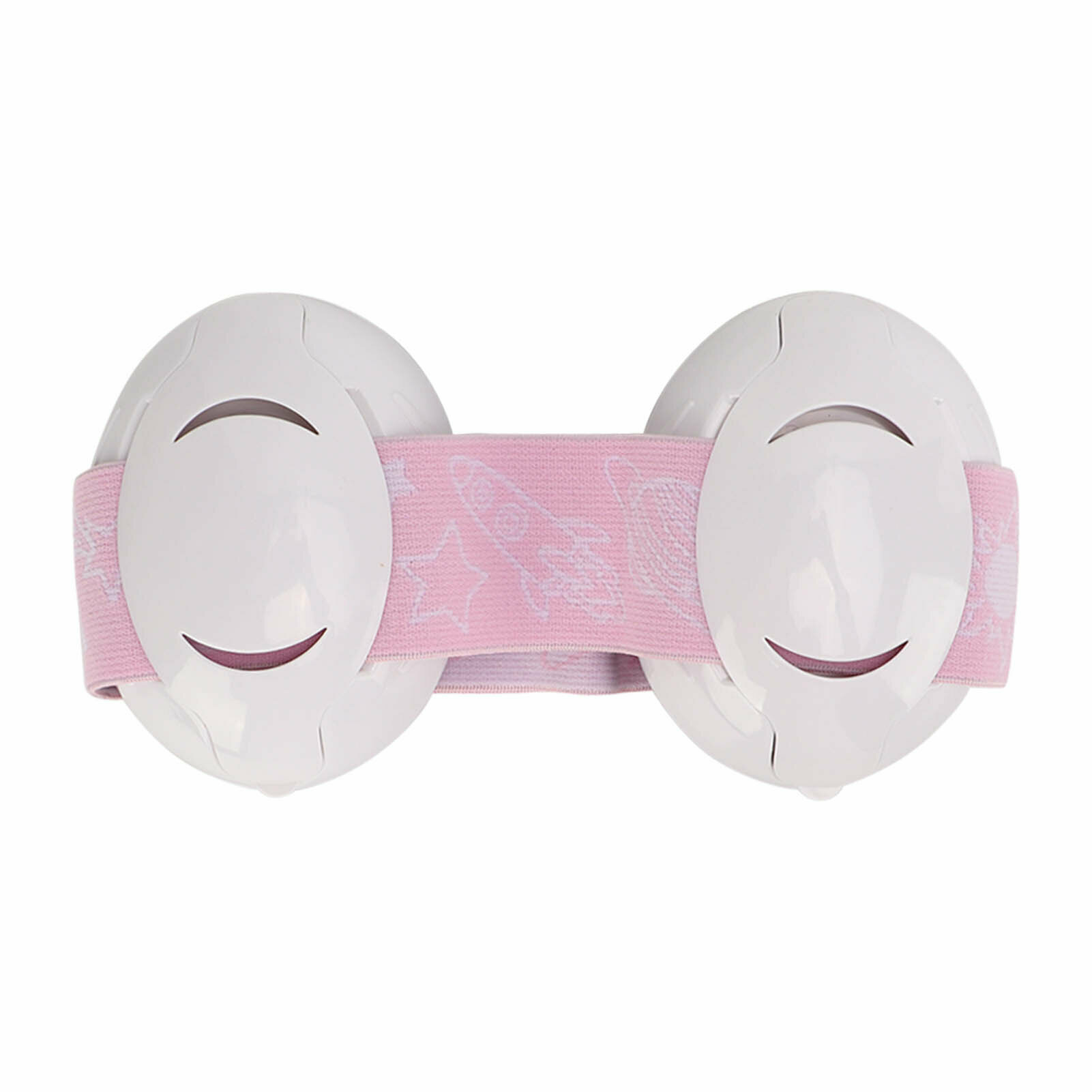Детские наушники для защиты слуха от шума, с эластичной повязкой на голову, для сна и путешествий, розовые.