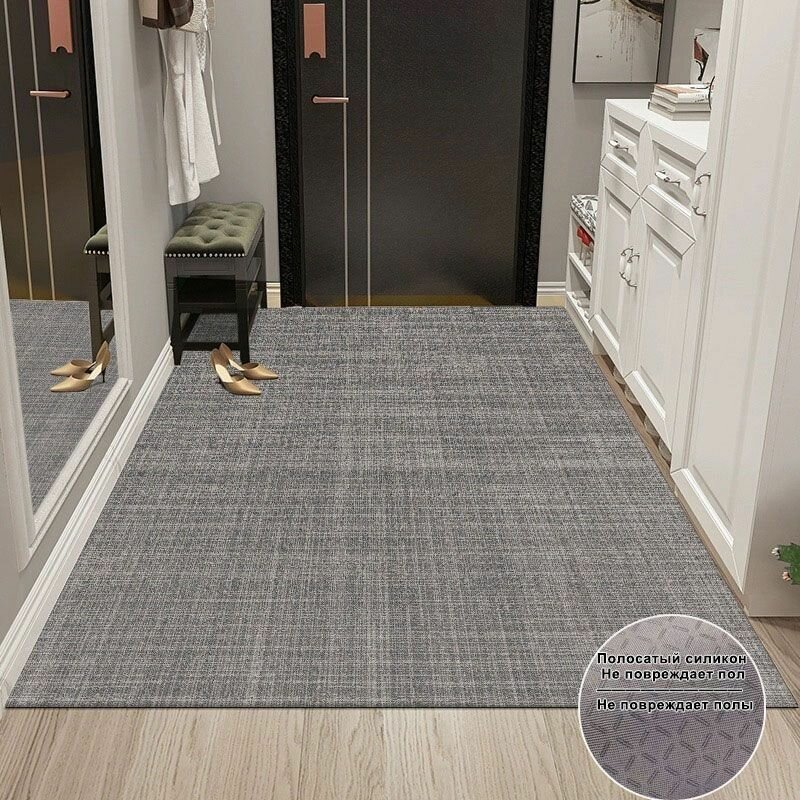 Коврик из искусственного сизаля, режущийся, полосатое силиконовое дно